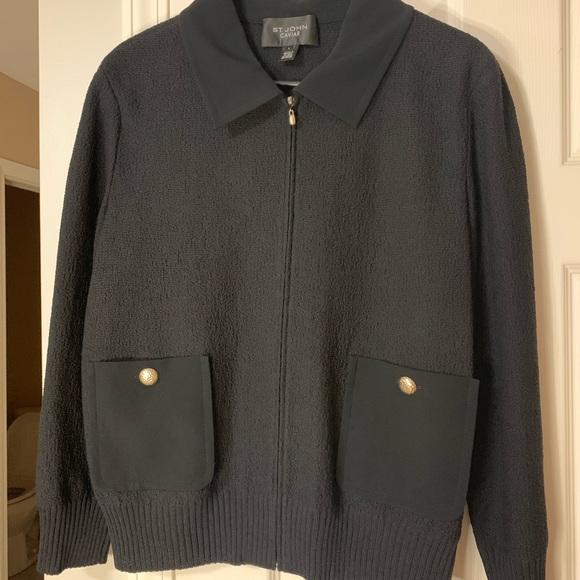 St. John | Jackets & Coats | St John Caviar Jacket | Poshmark